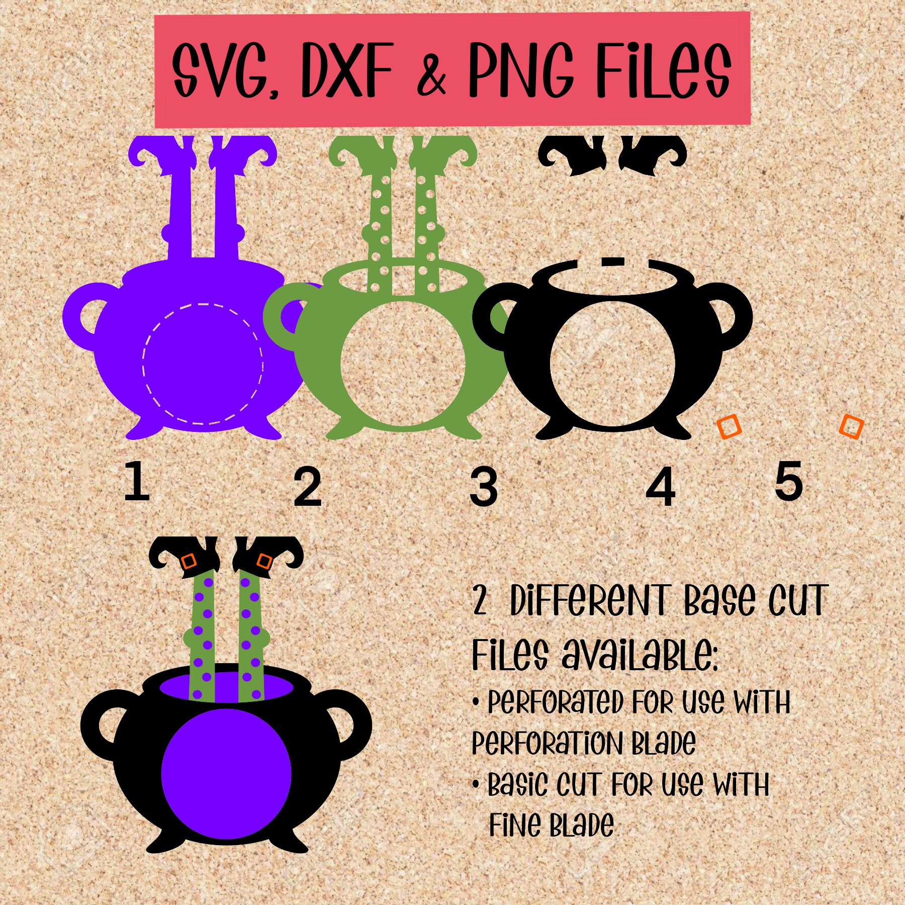 Cauldron Treat Holder Cut File SVG Bundle, Digital Download, Candy Dome ...