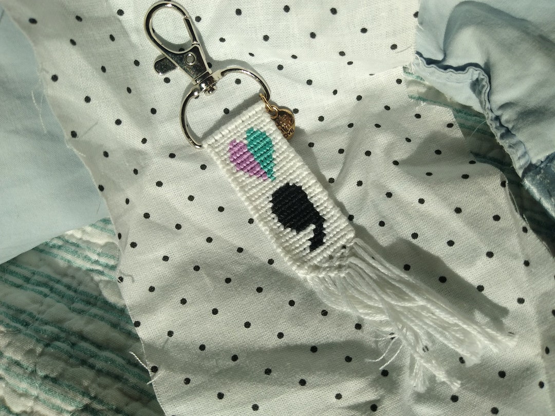 Semicolon Suicide and Self Harm Awareness Keychain - Etsy