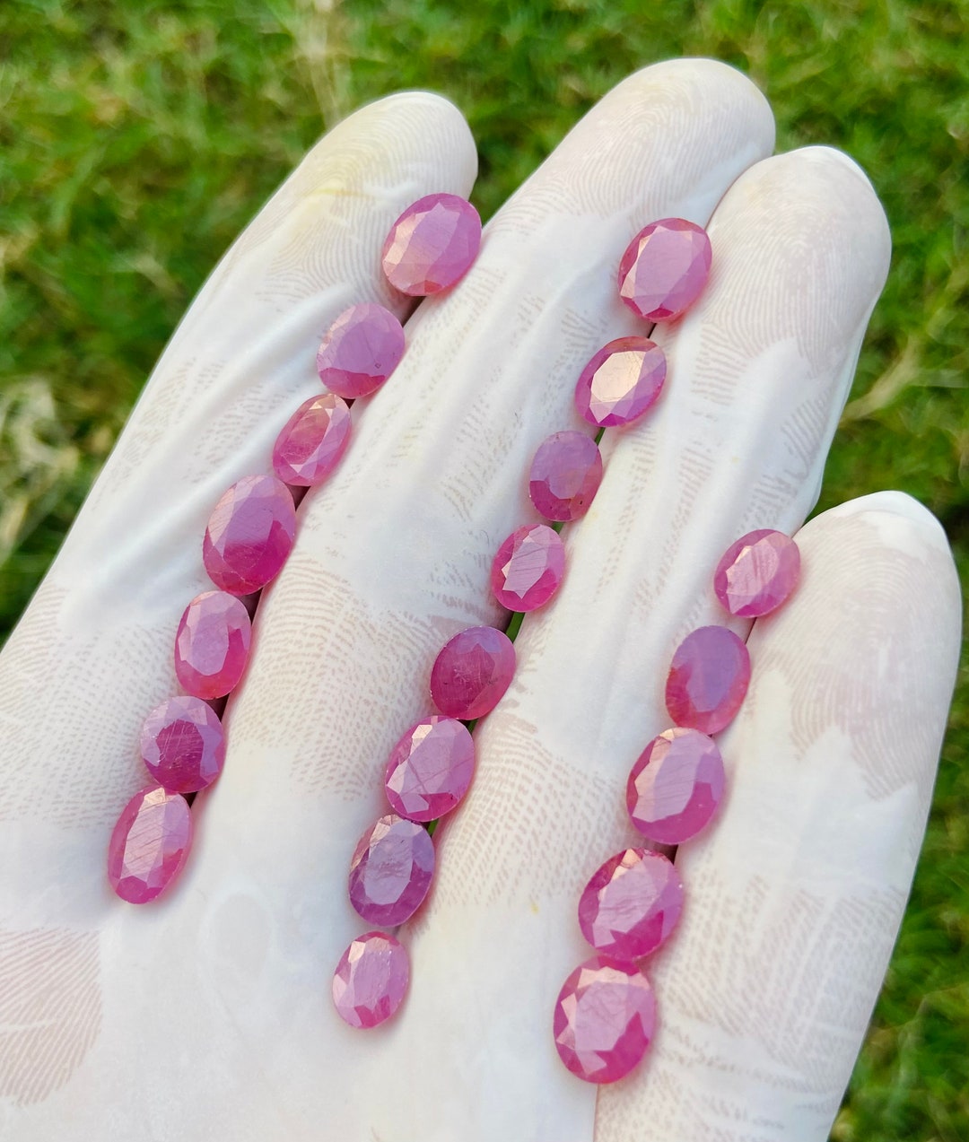 20 Pcs Pink Sapphire Gemstone Cut Lot, Natural Pink Sapphire Cut ...
