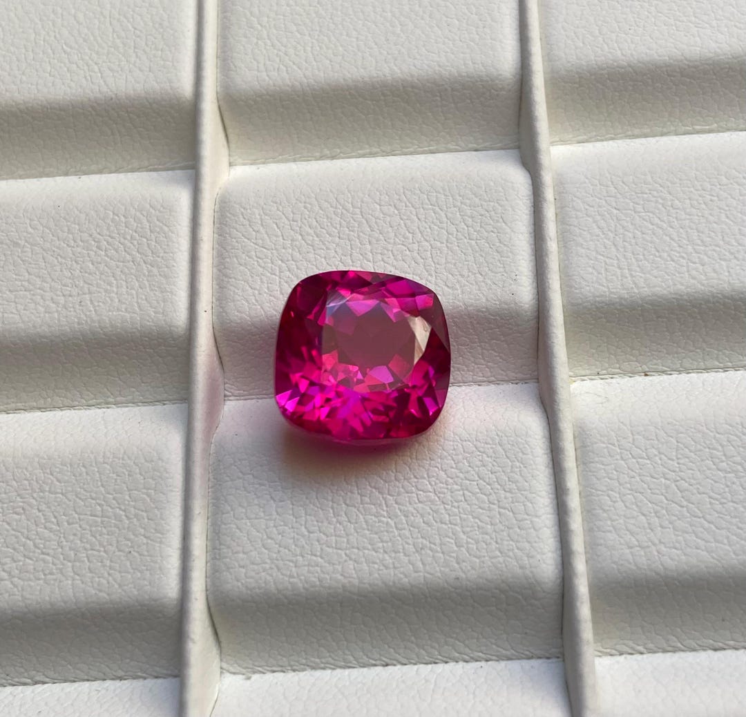 Lab Created Pink Sapphire Cut, Sapphire Ring Gemstone Wedding Gift 9 Ct ...