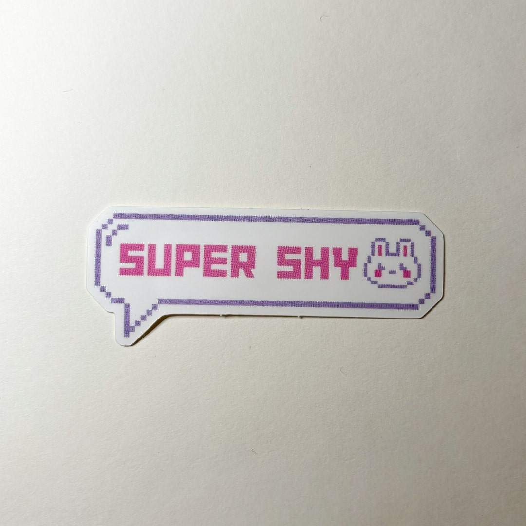 Super Shy New Jeans Sticker Vinyl Sticker Cute Aesthetic Sticker Kpop ...