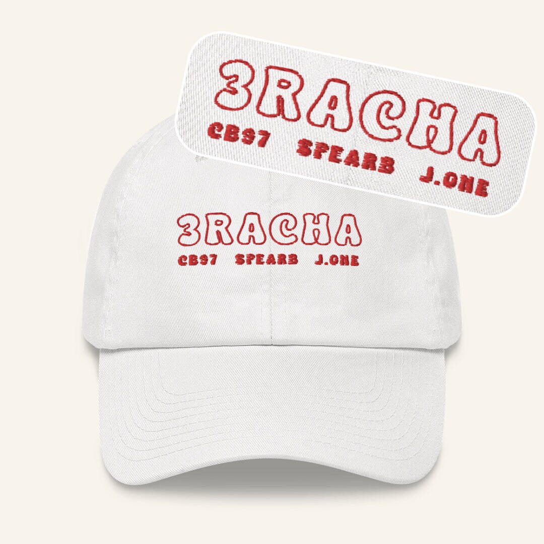 3RACHA Dad Hat - Pink or White | Unisex Dad Hat | Kpop Dad Hat | Kpop ...