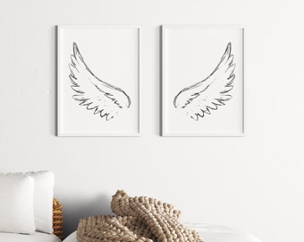 Angel Wings Print | Etsy