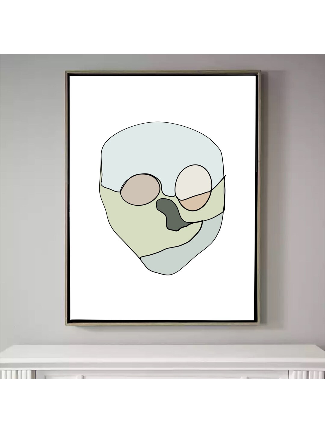 Face Line Art | Abstract Wall Art | Line Art | One Line Print | Wall ...