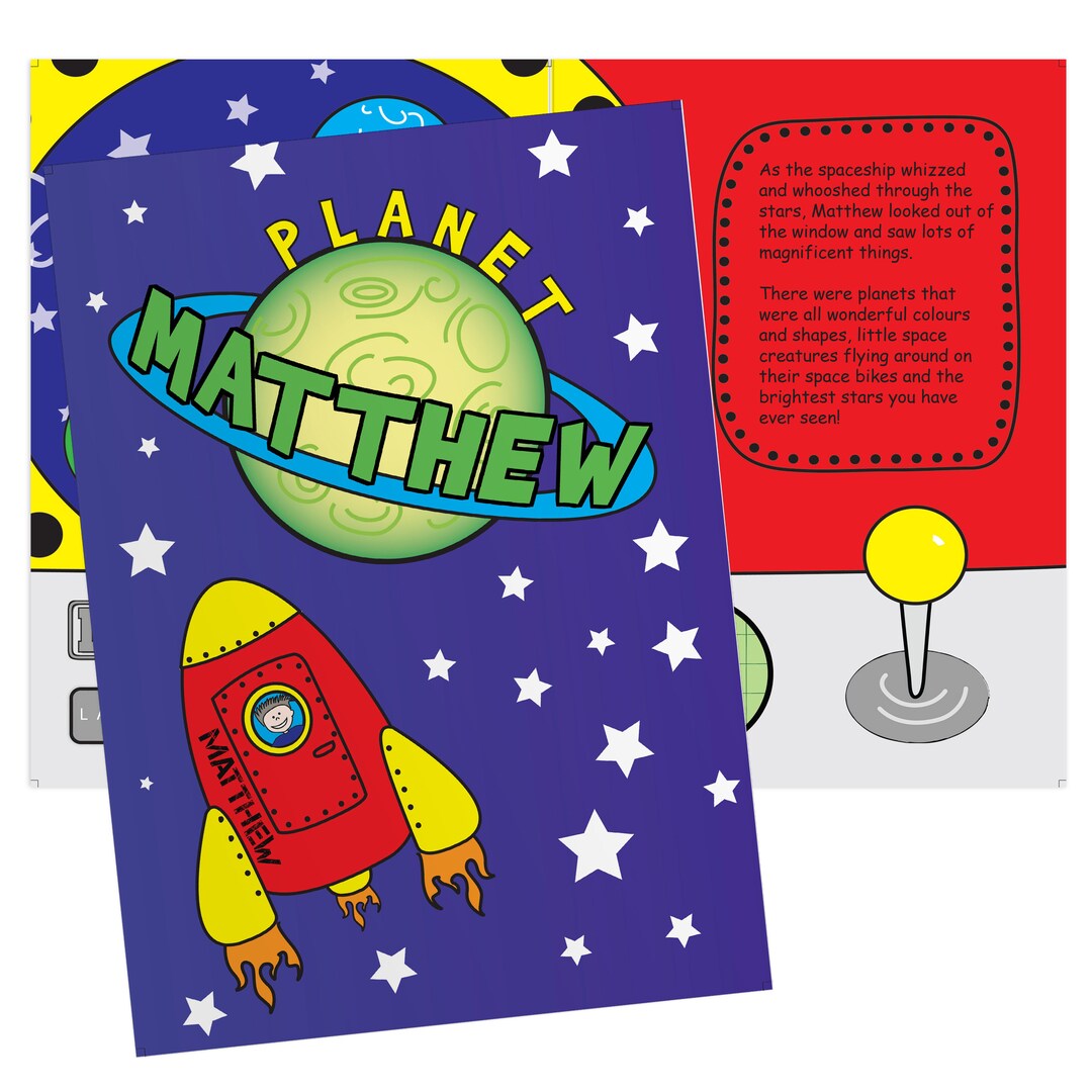 Personalised Space Story Book This Personalised Story Book - Etsy