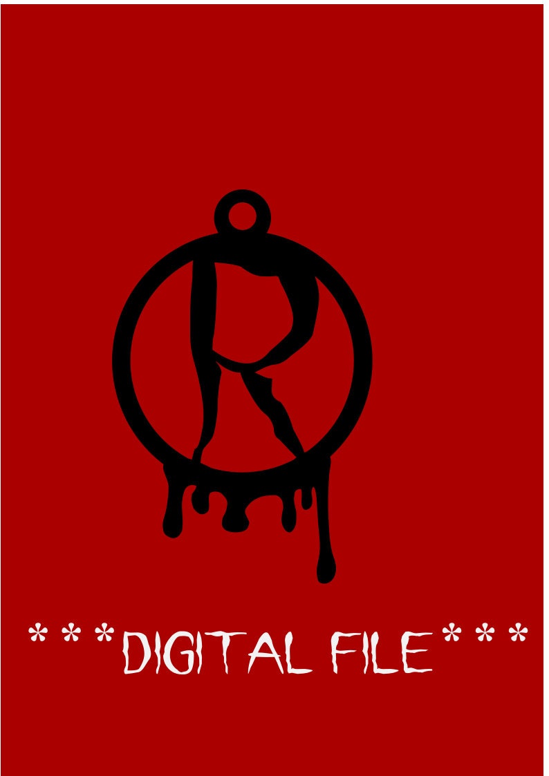 Creepy Letter R Ornament SVG Files for Cricut,omtech, Glowforge SVG ...