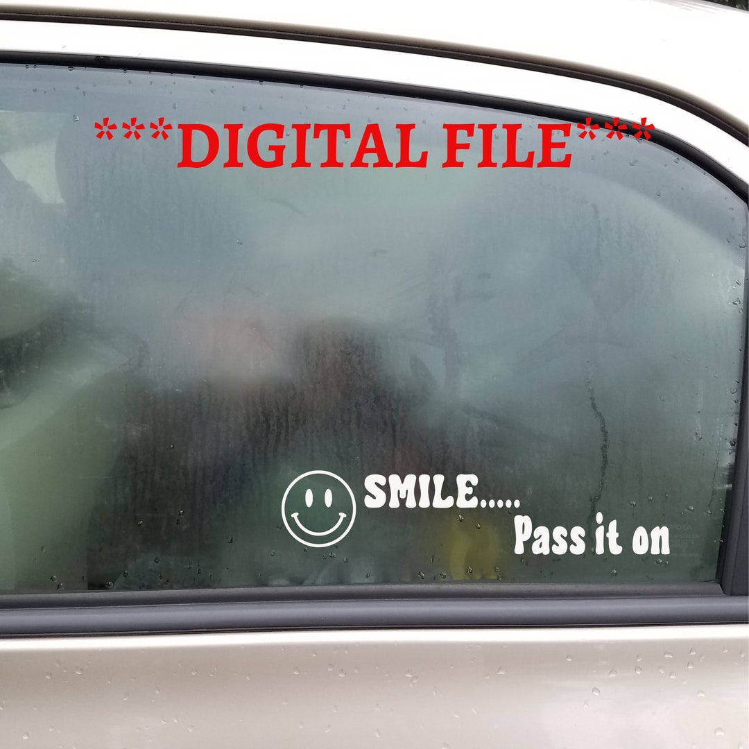 Smile....pass It on Happy Digital File - Etsy