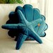 Starfish and Shell Cushions Set Turquoise Blue Seaside - Etsy