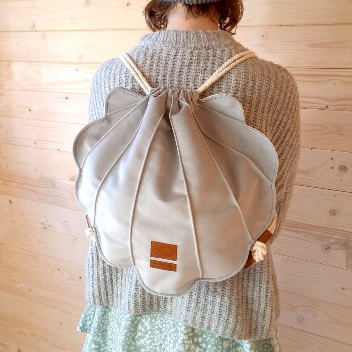 Shell Backpack Summer Beach Sack Bag Bagpacks Women Outfits - Etsy