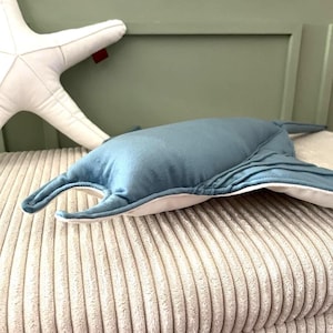 Starfish and Manta Cushions Set, Stingray and Starfish Pillows Set, Sea ...