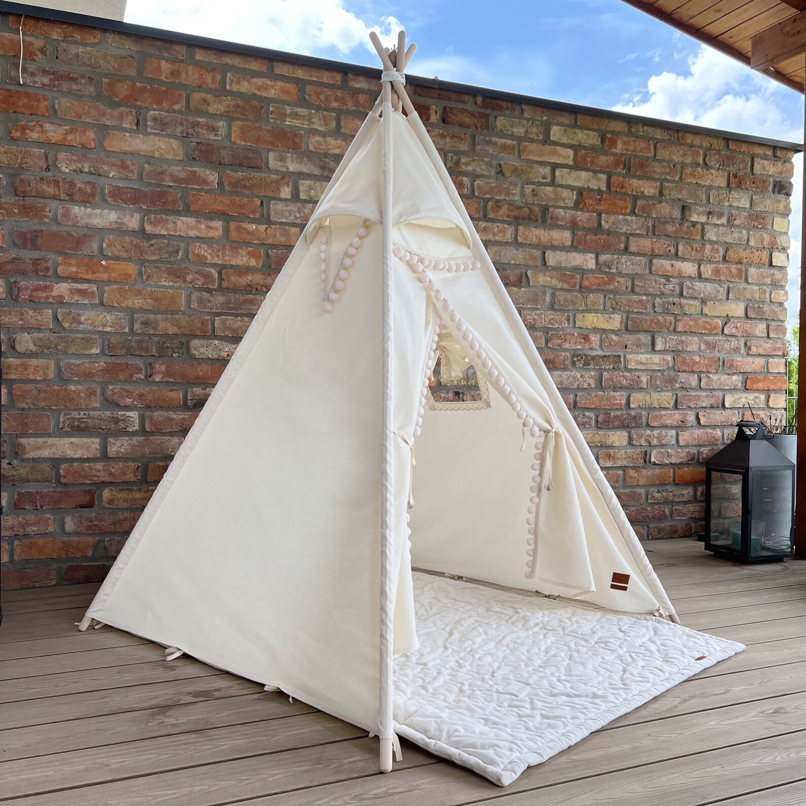 Teepee for Kids, Play Tent for Toddler, Boho Playroom Decor, Neutral ...