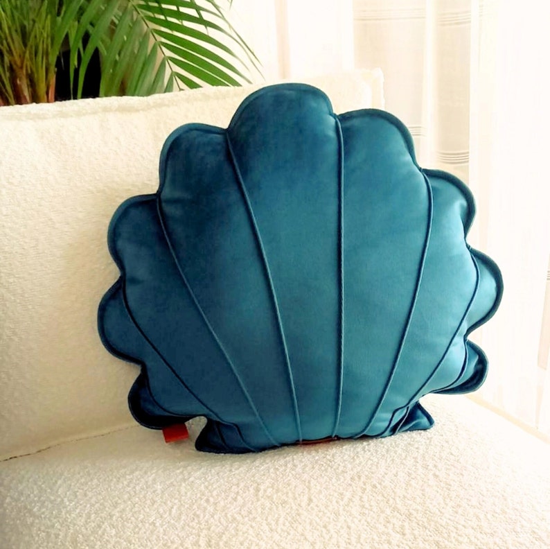 Starfish and Shell Cushions Set Turquoise Blue Seaside - Etsy