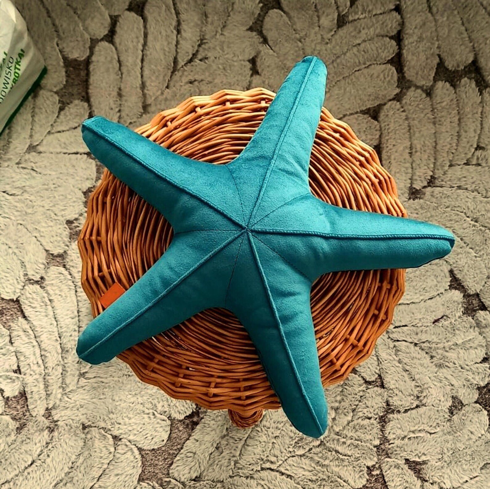 Starfish and Shell Cushions Set Turquoise Blue Seaside - Etsy