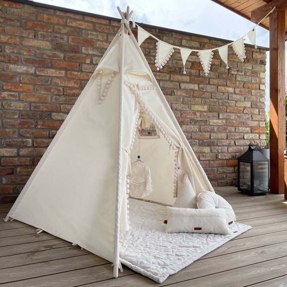 Teepee for Kids Play Tent for Toddler Boho Playroom Decor - Etsy