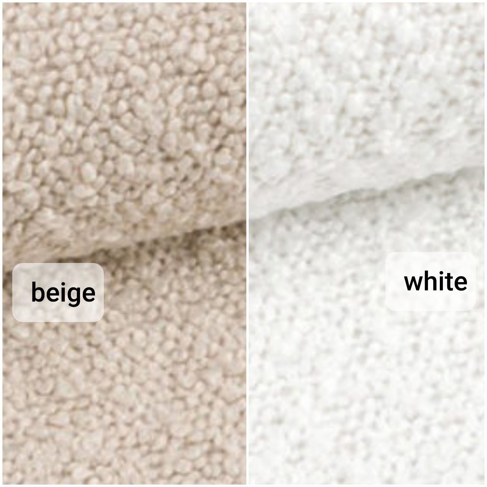 Boucle Bench With Wooden Legs for Entryway and Bedroom Footstool in the ...