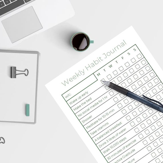 Daily Habit Journal Instant Download | Etsy