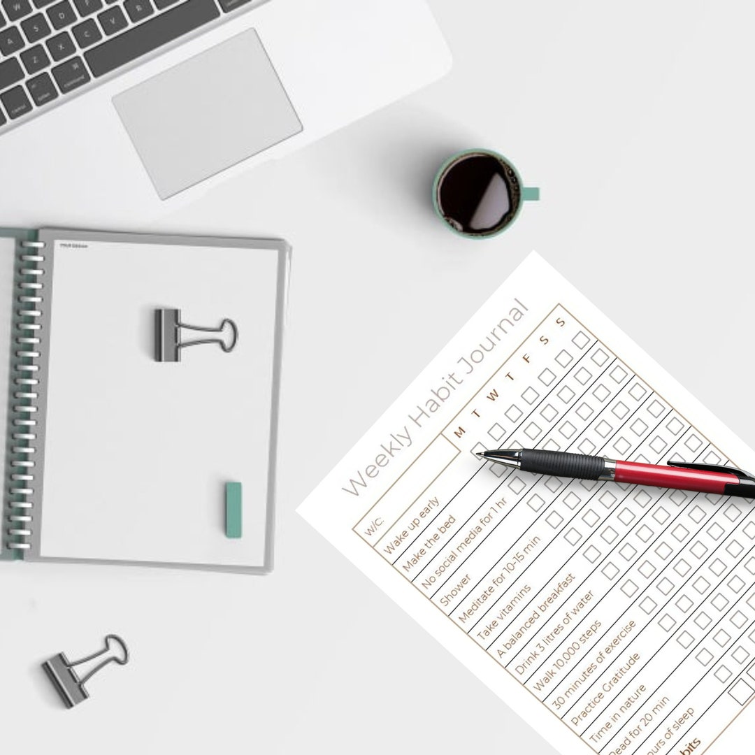 Daily Habit Journal Instant Download Bronze - Etsy