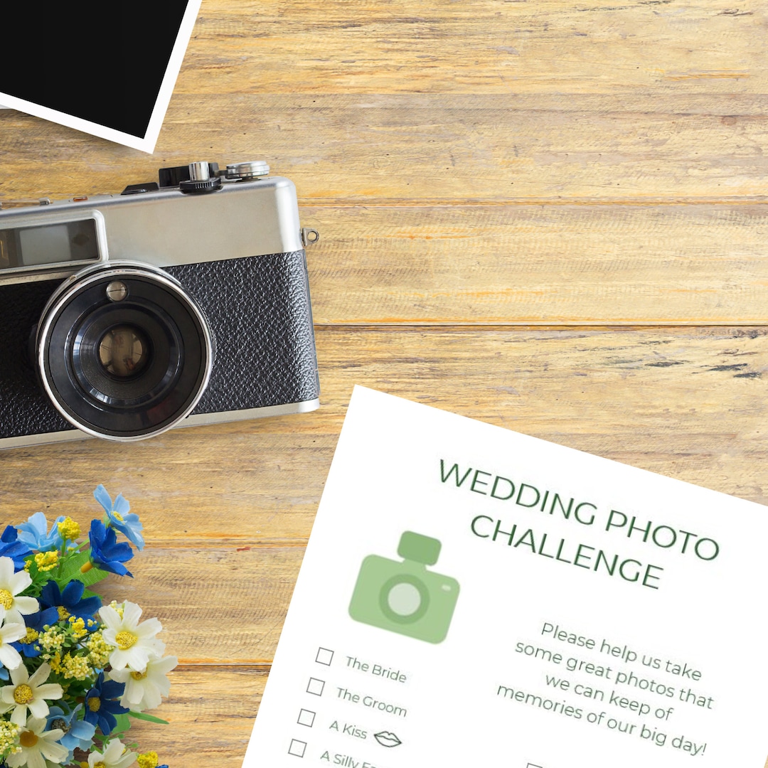 Wedding Photo Challenge Digital Download Green - Etsy