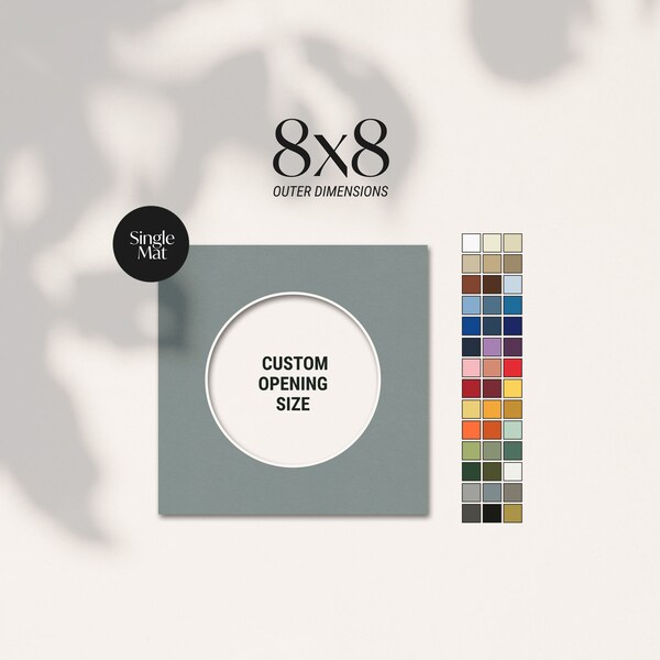 Square Frame Single Mat - Etsy