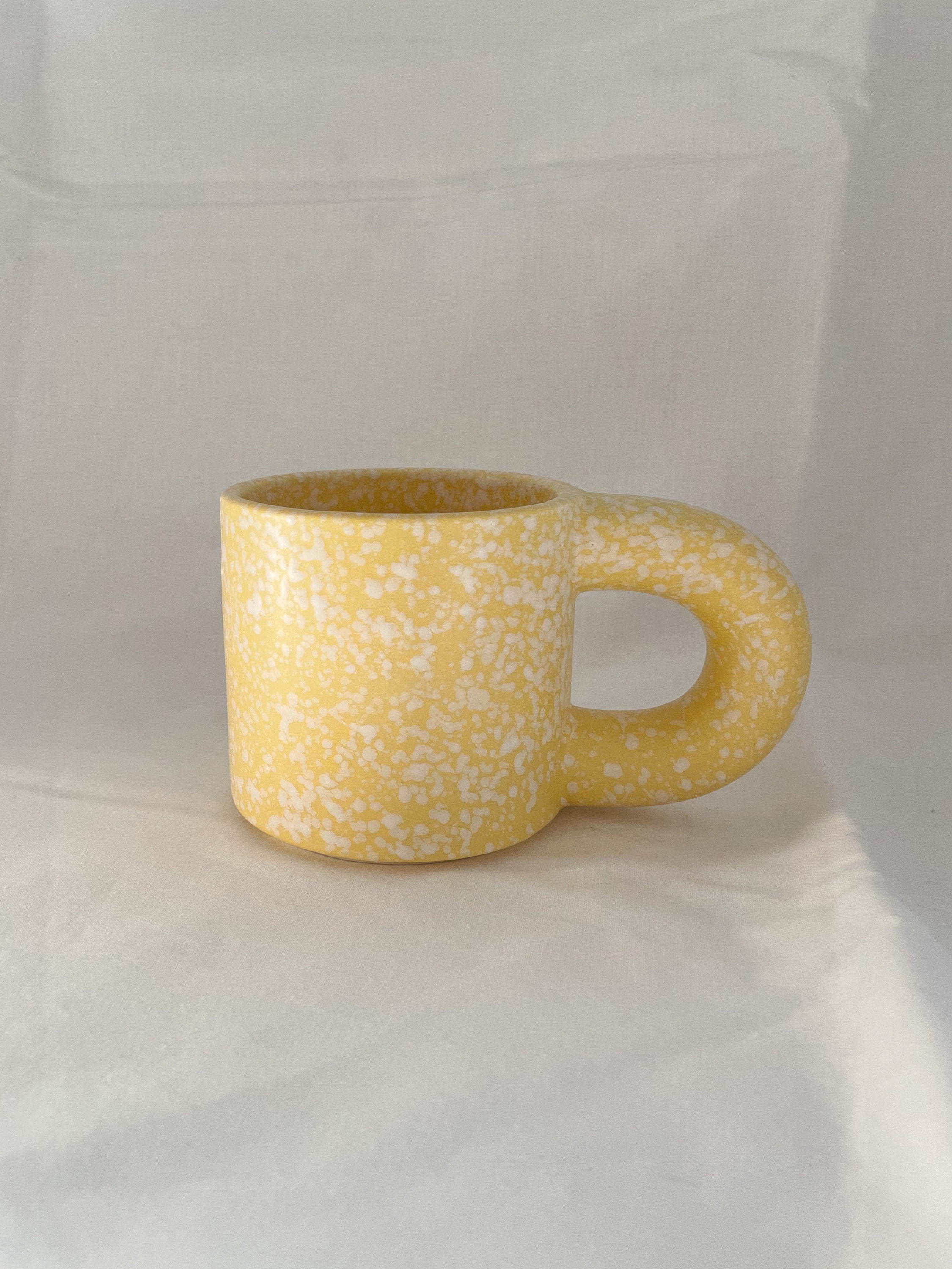 Ceramic Speckled Chunky Mug, Retro Ceramic Coffee Mug, Cocoa Mug - Etsy