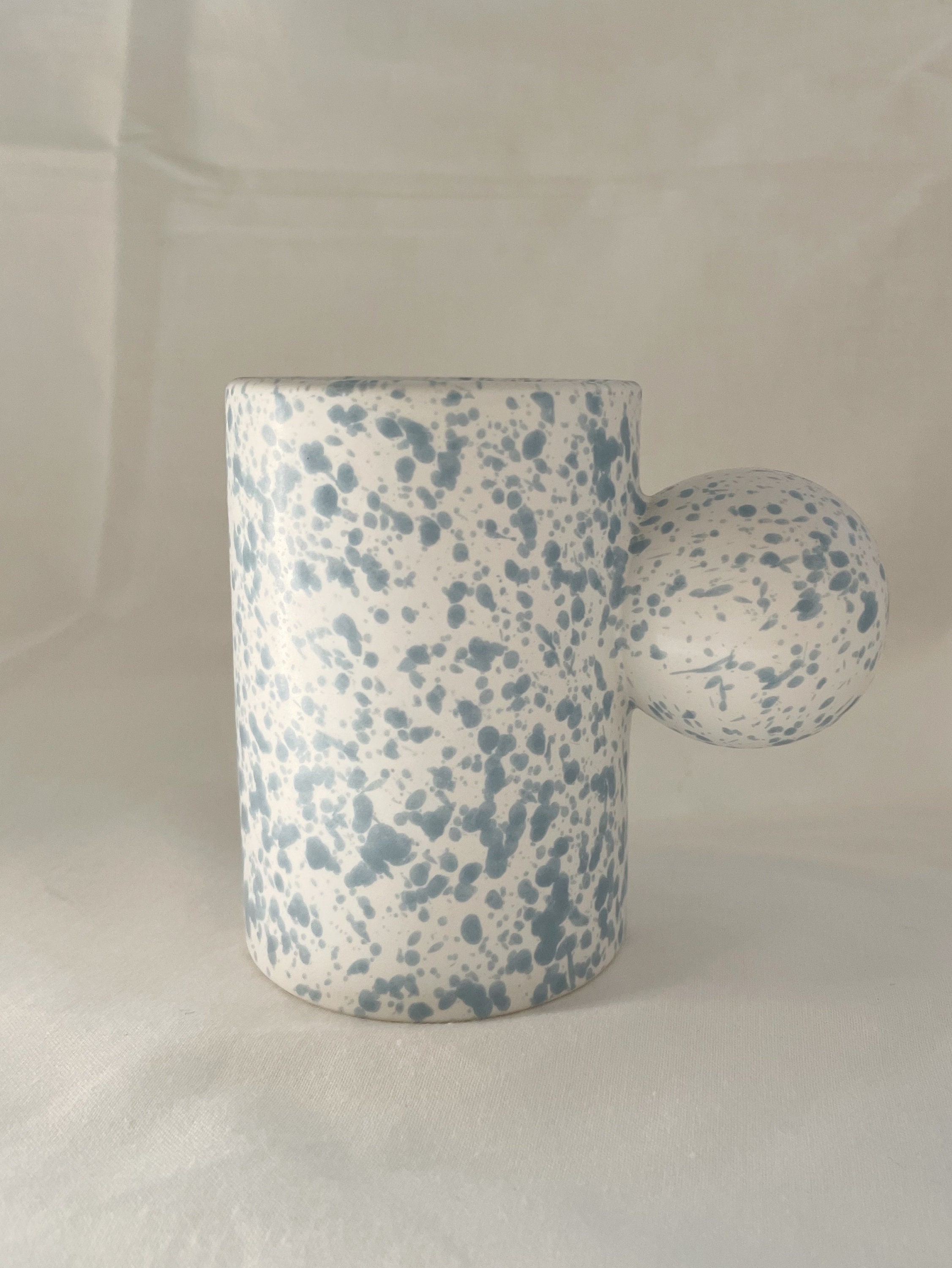 Ceramic Speckled Chunky Mug With Ball ?handle, Retro Ceramic Coffee Mug ...