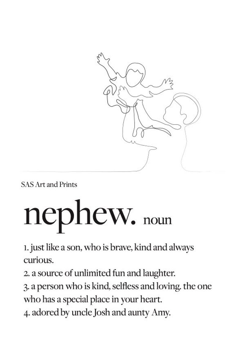 Nephew Definition Print Etsy Australia nephew-definition-print-etsy-australia