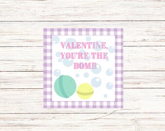Mom Gift Tag for Bath Bomb - Etsy