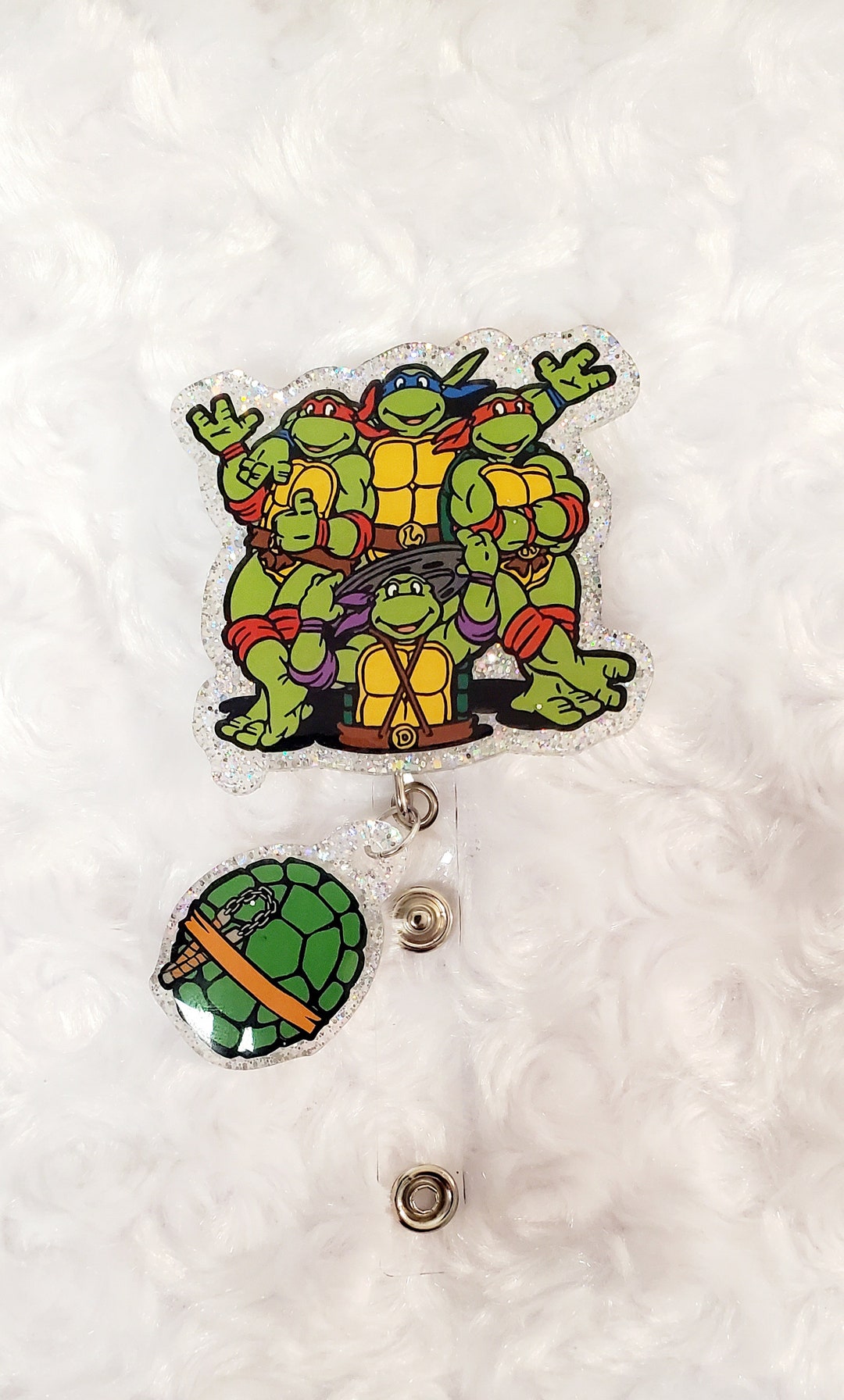 TMNT Badge Reel - Etsy