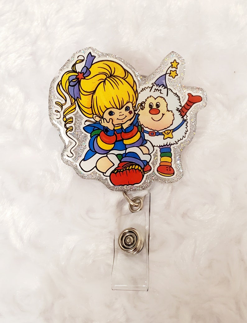 80's Old School Rainbow Cartoon Badge Reel - Etsy