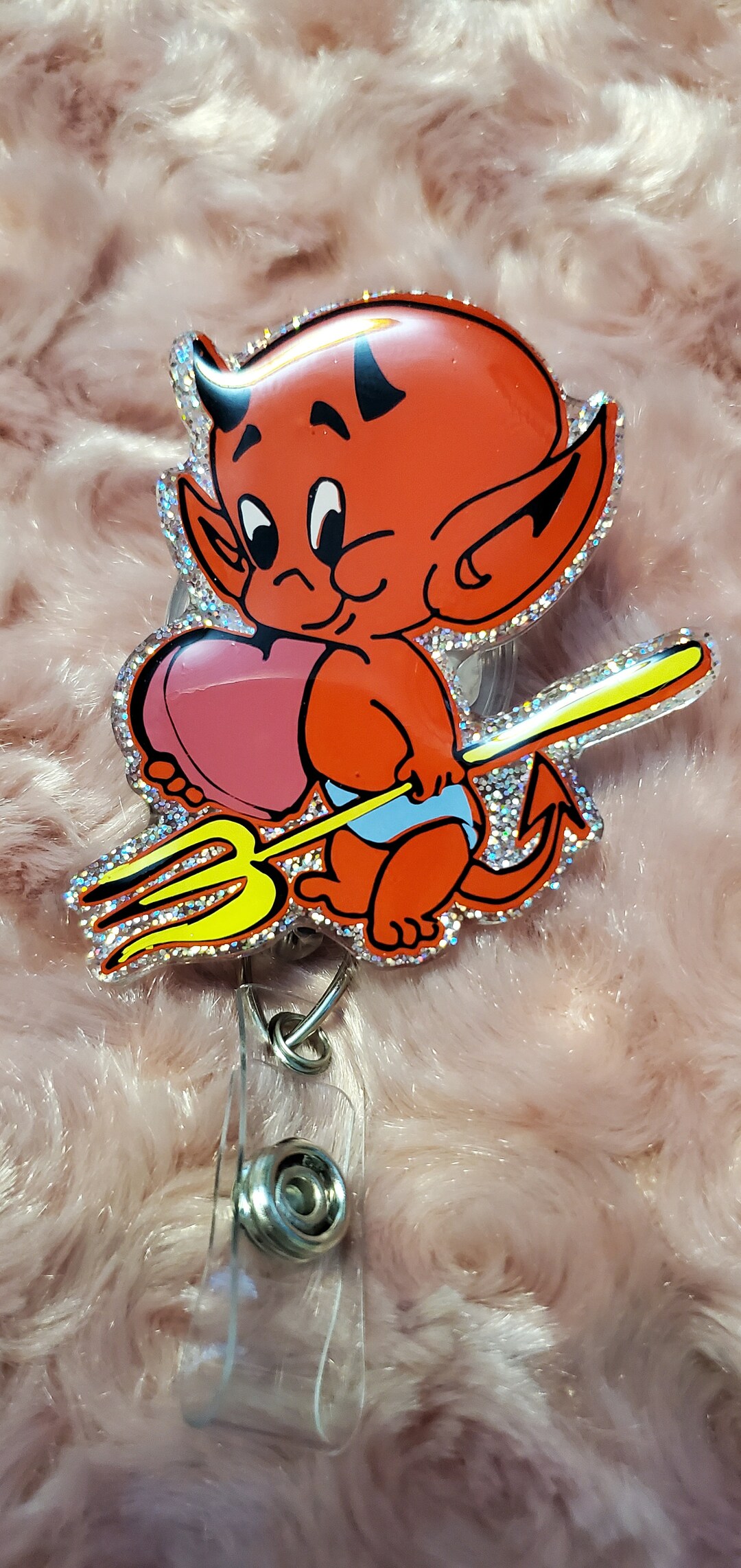 Hot Stuff Devil Badge Reel - Etsy