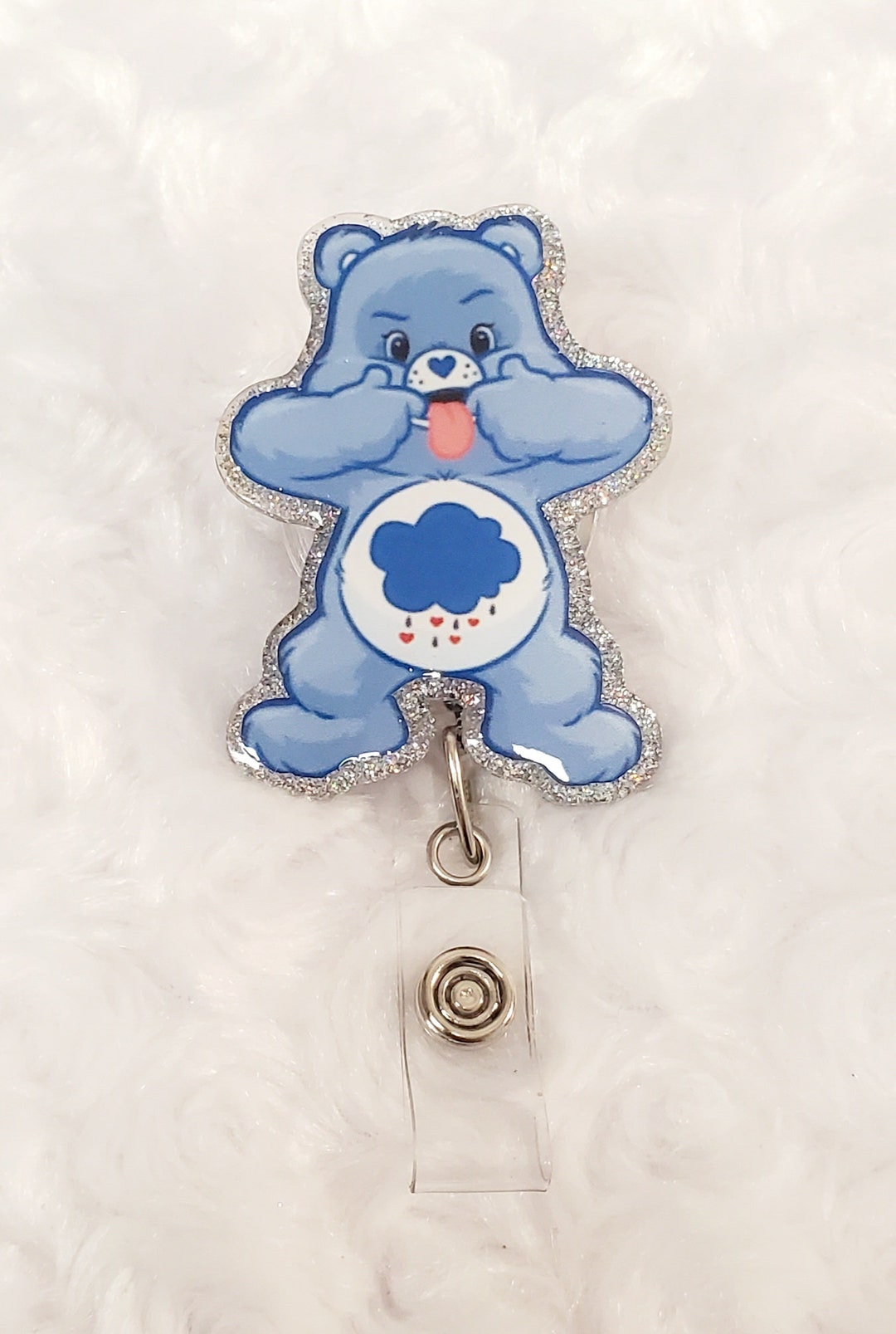 Grumpy Bear 2 Badge Reel - Etsy