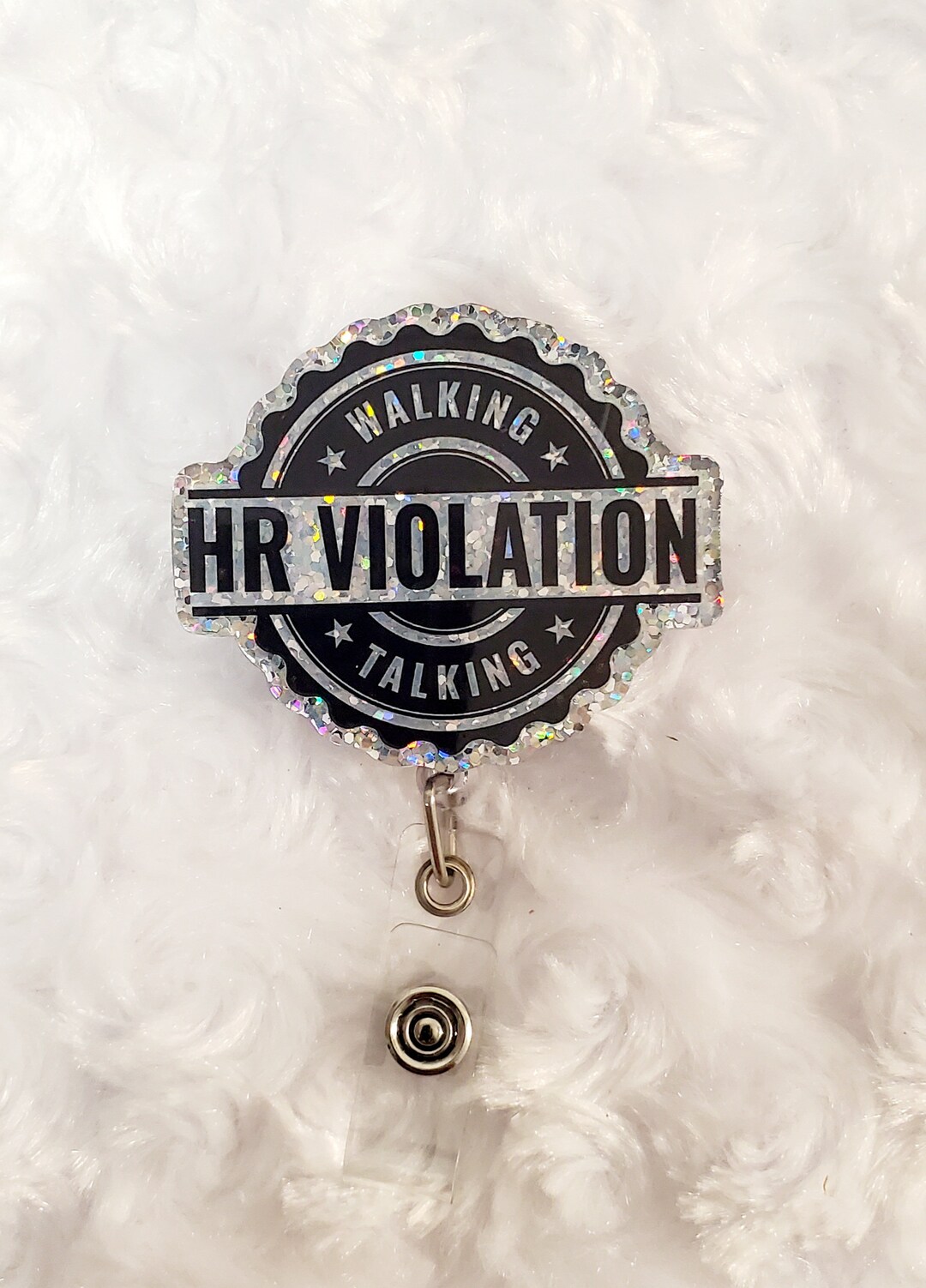 Walking Talking H.R Violation Badge Reel - Etsy