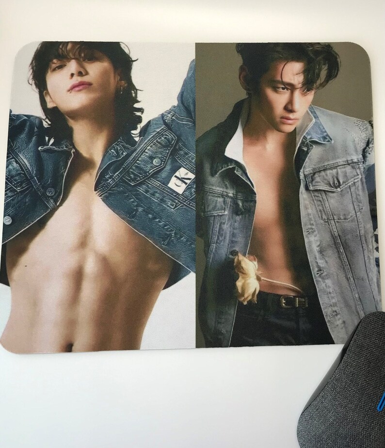 Bts Mouse Pad Jk & V Mouse Pad K-pop Mouse Pad Bts Desk - Etsy