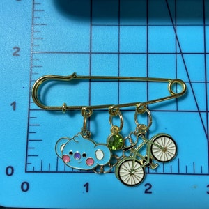 BTS21 Charm Safety Pin/brooch. Safety Pin Decoration. BTS Chain Pin ...