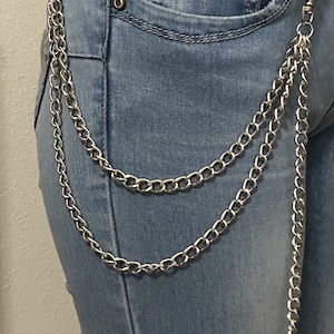 K-pop Belt Chain, Pocket Chain, Concert Pocket Chain, Punk Cool Pants ...