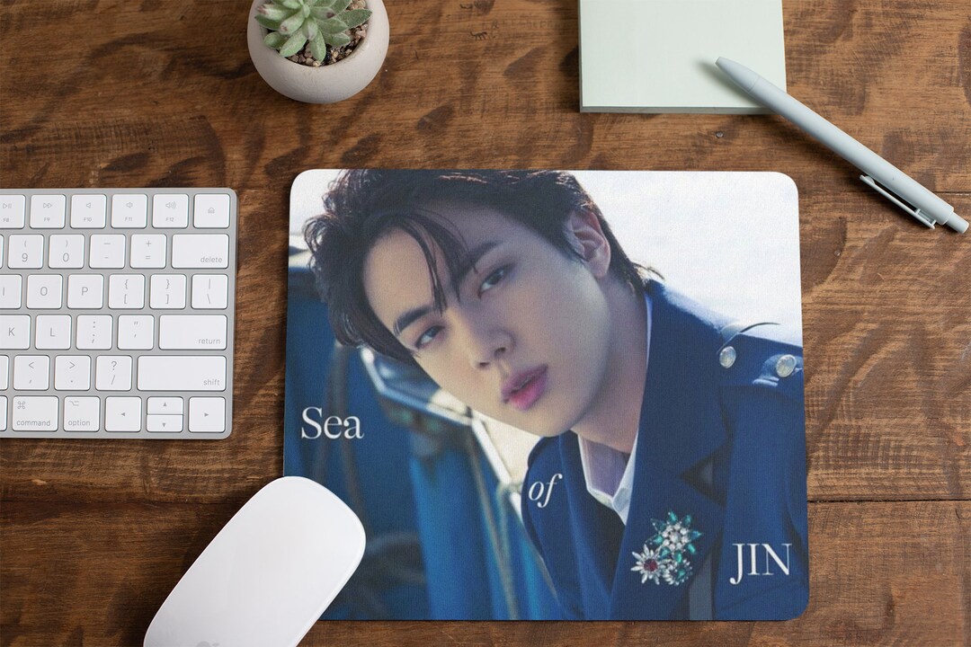 Bts Mouse Pad Jin Mouse Pad K-pop Mouse Pad Bts Desk Decor - Etsy