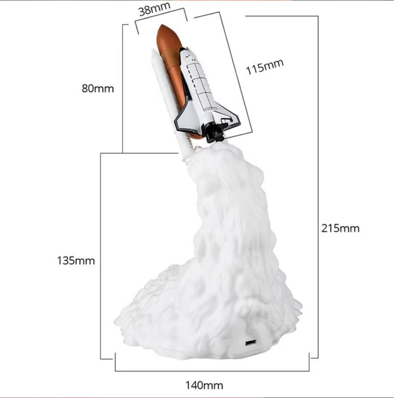 Shuttle Launch Rocket Lamp, Rocket Light, Desk Lamp Novelty Space ...