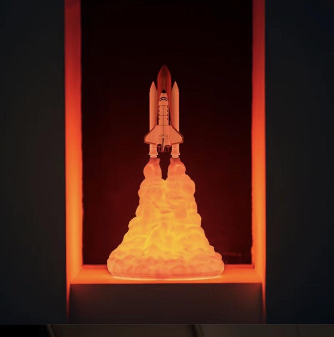 Shuttle Launch Rocket Lamp, Rocket Light, Desk Lamp Novelty Space ...