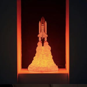 Shuttle Launch Rocket Lamp, Rocket Light, Desk Lamp Novelty Space ...