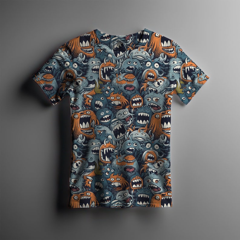 Monster Breath Seamless Monster Pattern (digital Download) - Etsy
