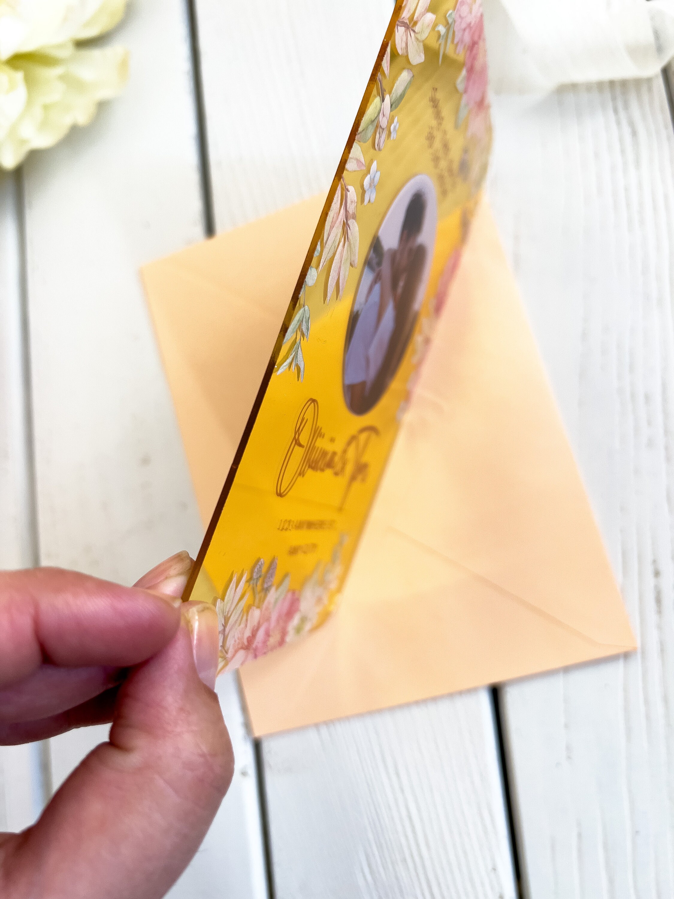 Custom Acrylic Mirror Wedding Invitations-acrylic Invitations, Mirror ...