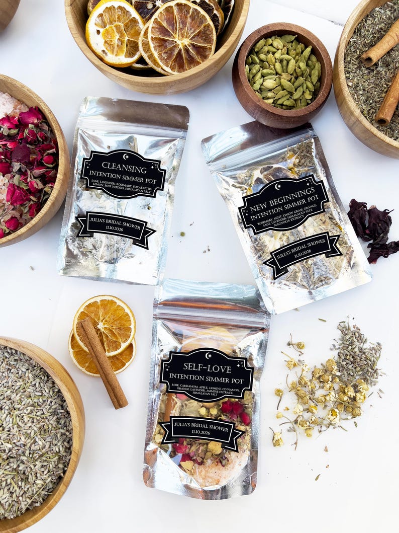 10 Pcs Personalized Witches Brew Simmer Pot Kits: Natural Home ...