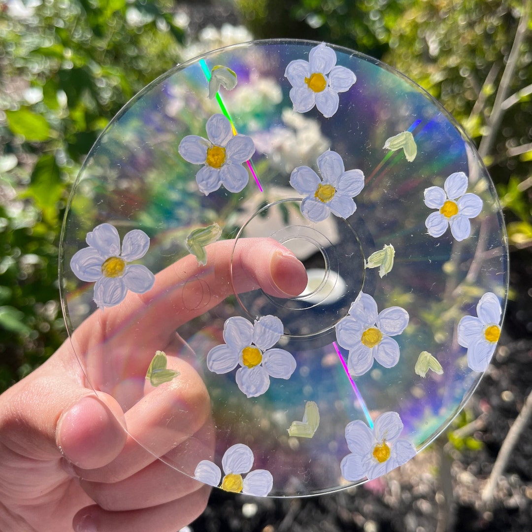 Daisy Cd Painting - Etsy