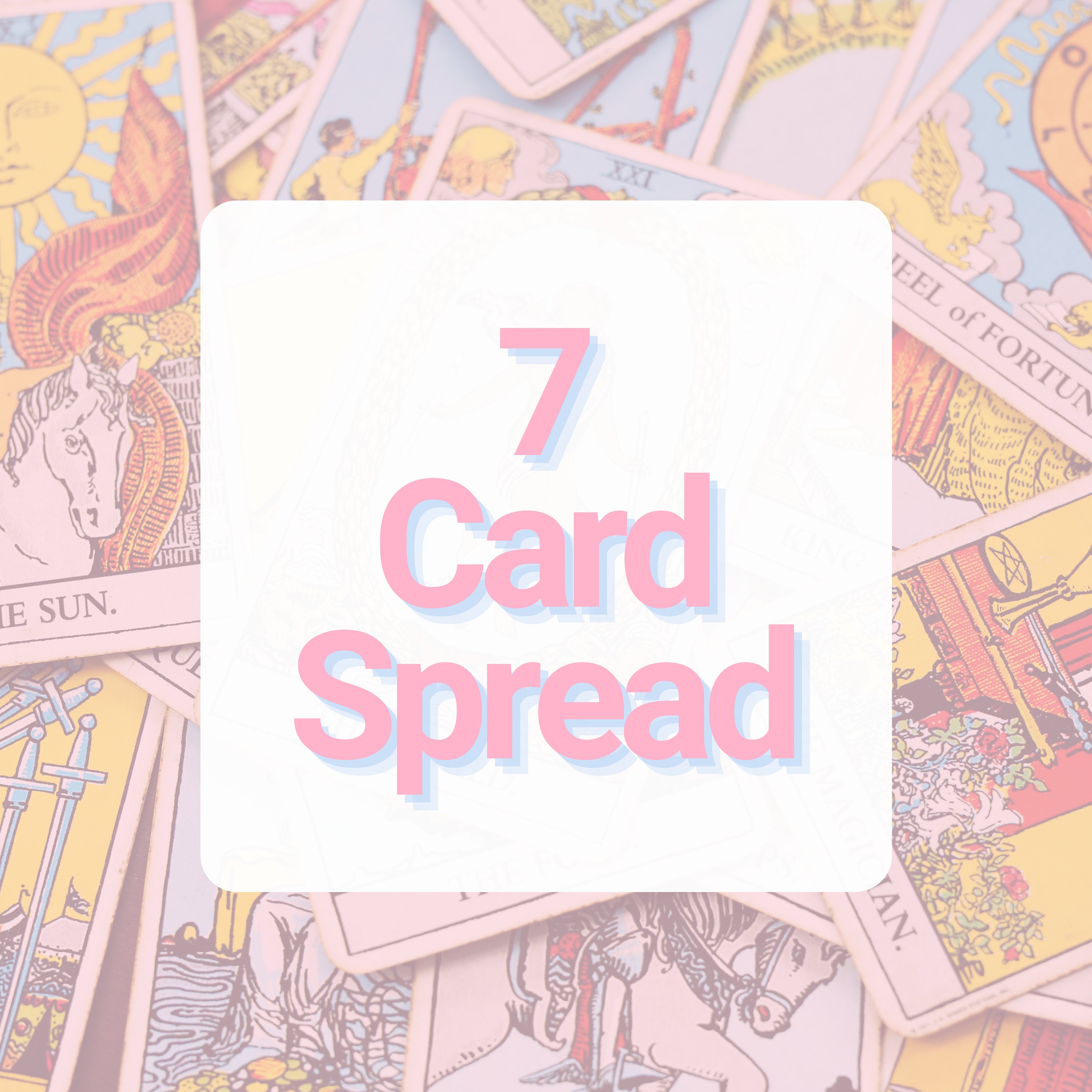 7 Card Tarot Spread - PDF Photo & Text Based Reading - Etsy