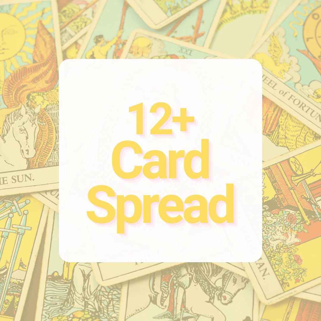 12+ Card Tarot Spread - PDF Photo & Text Based Reading Active - Etsy