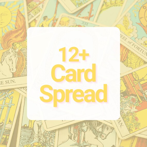 12 Card Tarot Spread PDF Photo & Text Based Reading Active | Etsy