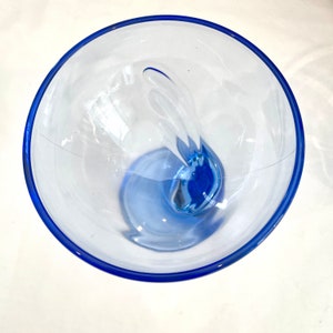 Vintage Bormioli Rocco Jerba Blue Saphire Stemmed Dessert Bowls Jerba ...