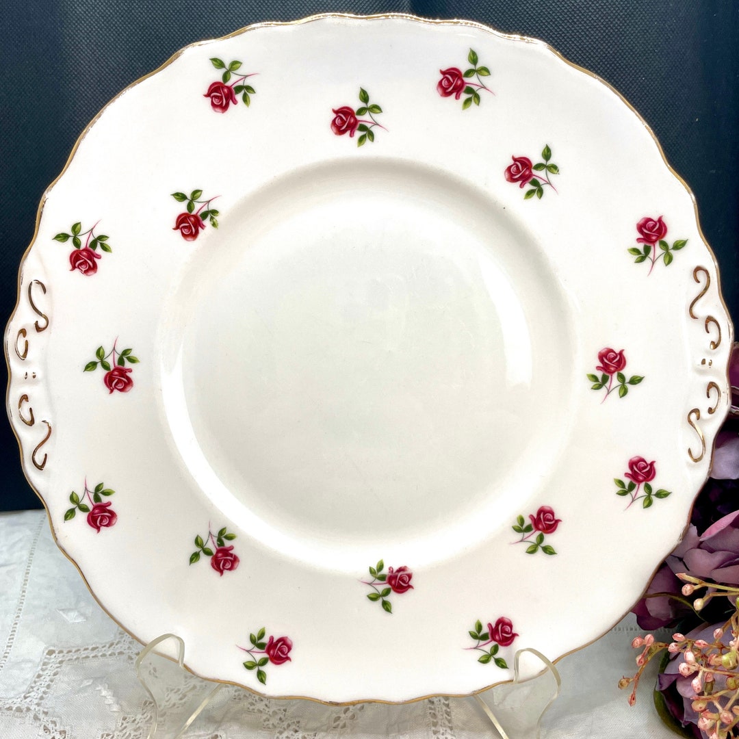 Vintage Colclough Pottery White and Pink Dainty Rose Floral Handled ...