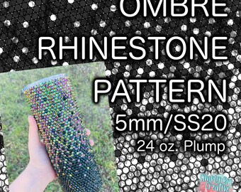 Ombre Rhinestone Tumbler Pattern - Etsy