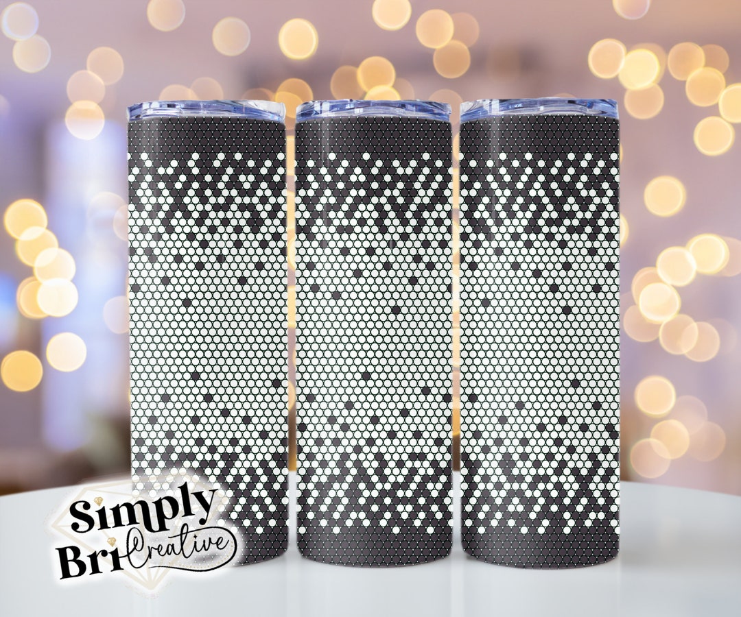 Double Ombré Rhinestone Template Tumbler | 60 Stones Wide | Ss16/4mm ...